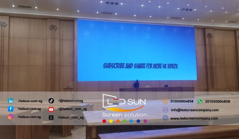 Installing Led Screens in The Police College Auditorium